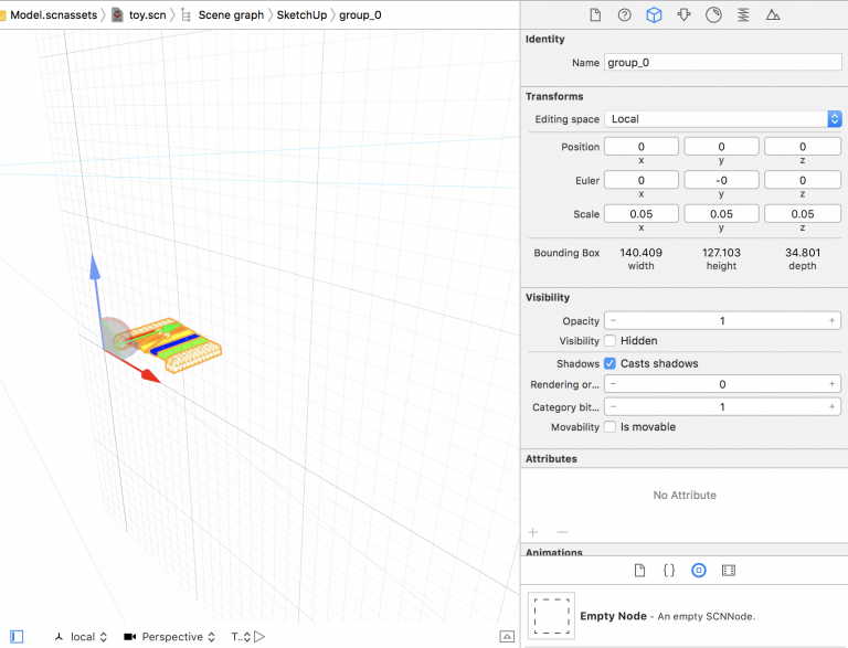 Xcode/ARKitで3Dモデルを読込み＆表示
